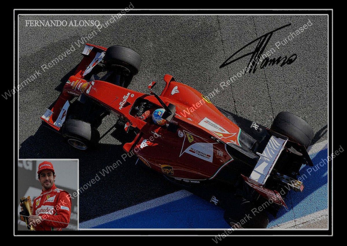 Fernando Alonso Ferrari Cardboard Cutout