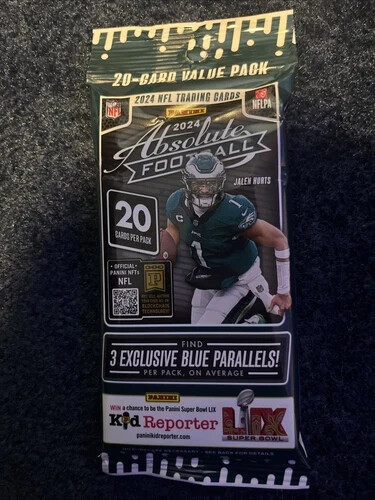 Sealed Fat Cello Value Jumbo Pack 2024 Panini Absolute NFL Football ...