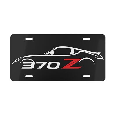 Nissan 370Z - Custom Design Vanity Plate - 100% Aluminum Pre-drilled ...