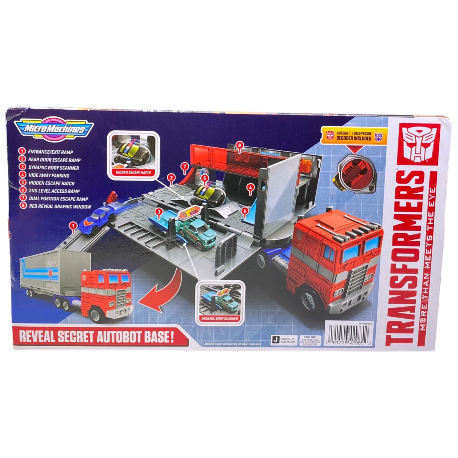 Transformers Optimus Prime Figure Micro Machines Hauler Playset 2022 Sealed