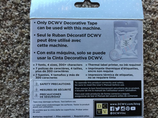 DCWV Tepra Lite Label Printer Lr5e White With 5 Tapes Ship for sale ...