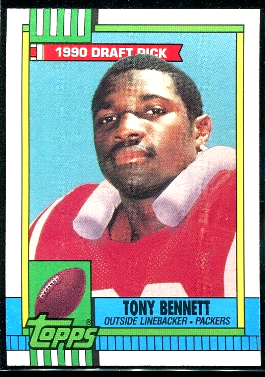 1990 Topps Football Tony Bennett #138 Green Bay Packers Rookie | eBay