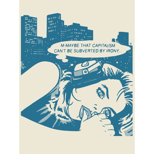 Comic Capitalism Commetary Large Wall Art Print Canvas Premium Poster ...