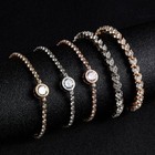 Women's Adjustable Chain Bracelet Rhinestone Crystal Cuff Bangle ...