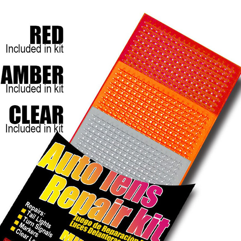 3pcs Auto lens tail light repair kit, DIY fix broken car grid tail lens ...