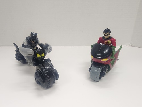 Imaginext DC Super Friends Batman and Robin Motorcycles | eBay