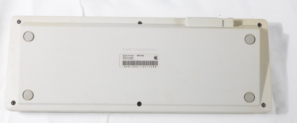 Apple Keyboard and Cable for Macintosh 128k 512k Mac Plus RARE Vintage ...