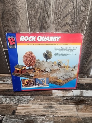 HO Scale 1371 Life-Like Rock Quarry Build-A-Scene Model Kit Vintage NIB ...