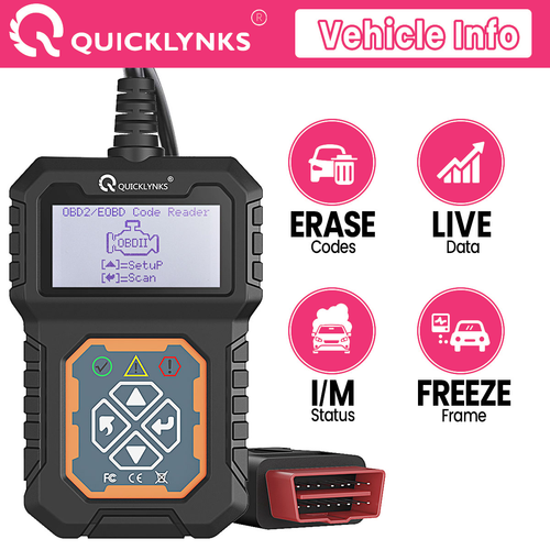 QUICKLYNKS T31 Auto Engine Fault Code Reader OBD2 Scanner Engine ...