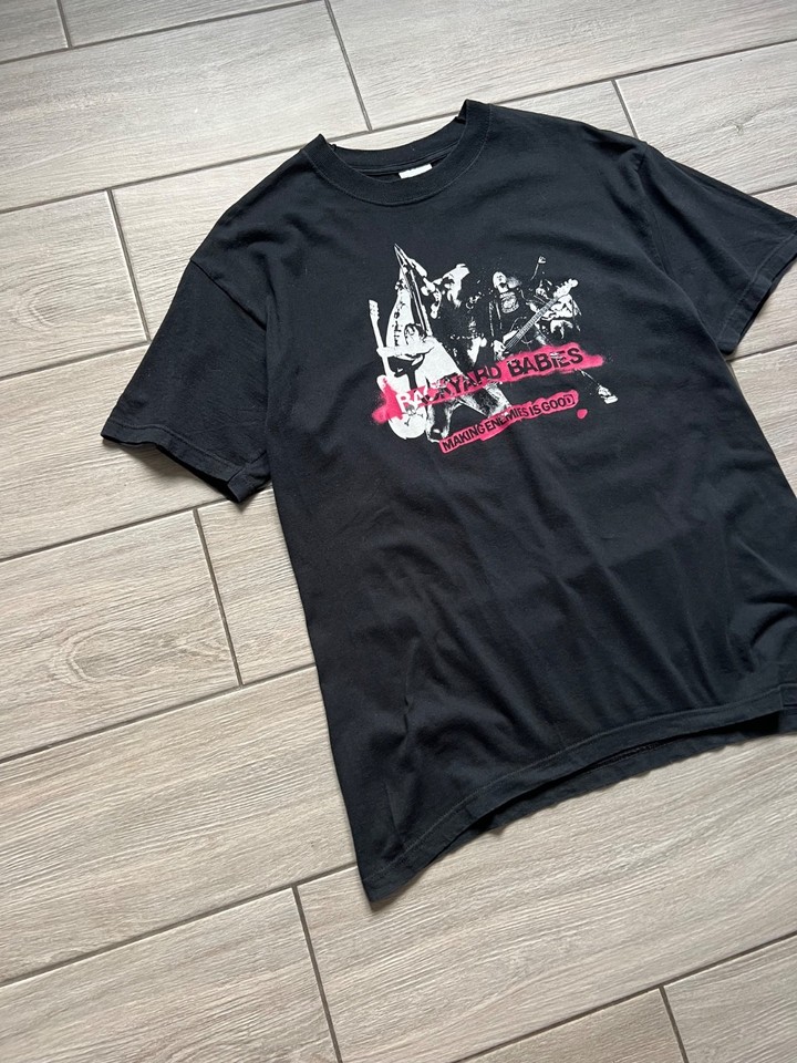 Vintage 90s BACKYARD BABIES Swedish Rock Band Shirt Large | eBay