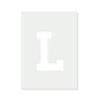 Letter L Reusable Mylar Stencil, 10 mil Plastic Paint Stencil for ...