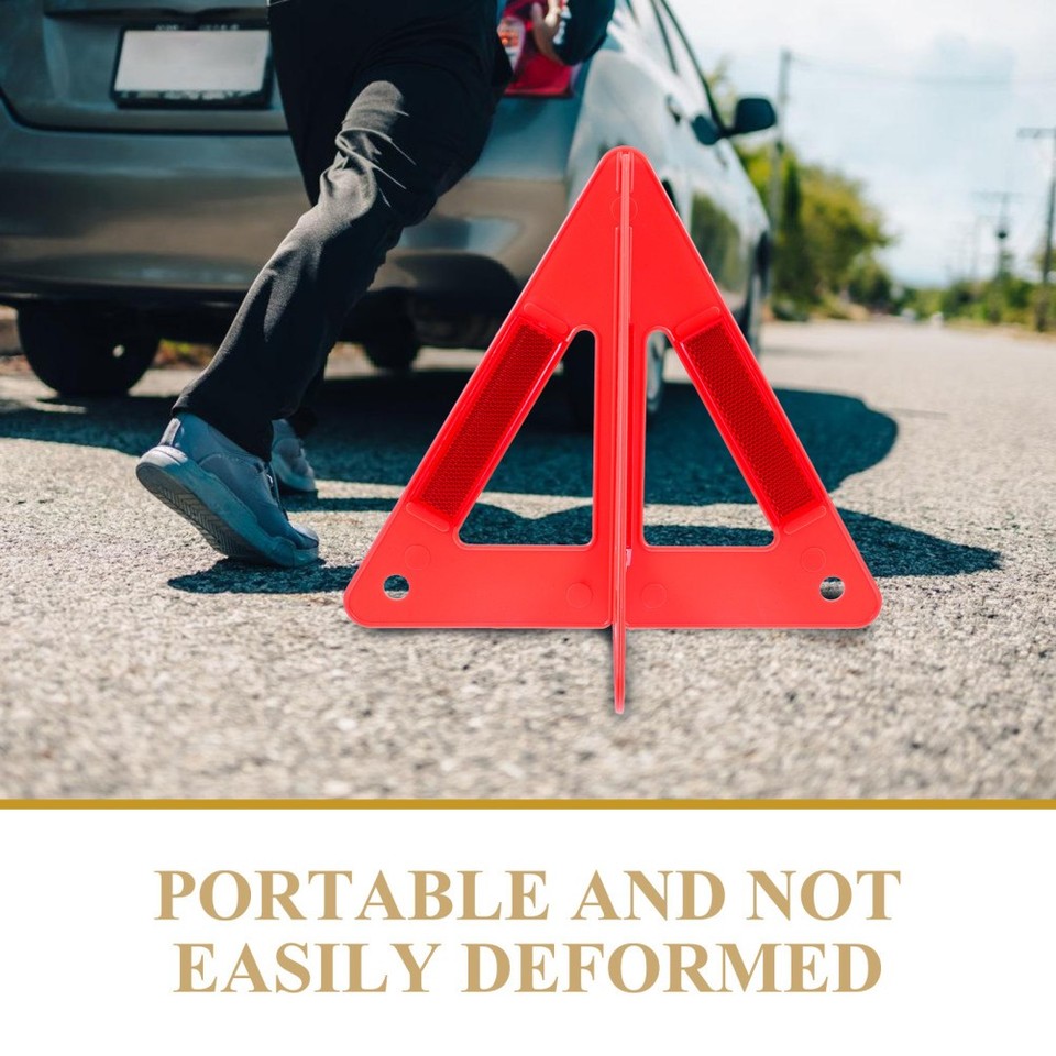 Automotive Triangle Warning Sign Safety Reflective Triangles Road ...