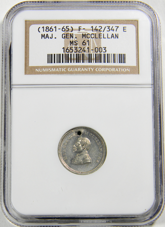 Undated (1864) McClellan Civil War Token NGC MS 61 Rarity -8 (9-18) | eBay