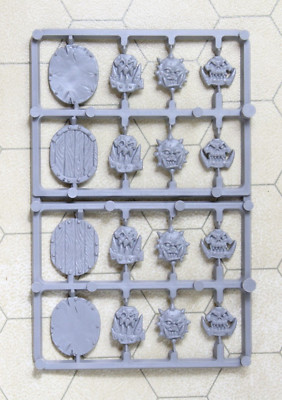 ORC boyz warriors plastic SHIELD SPRUE BITZ - OOP Warhammer Citadel ...