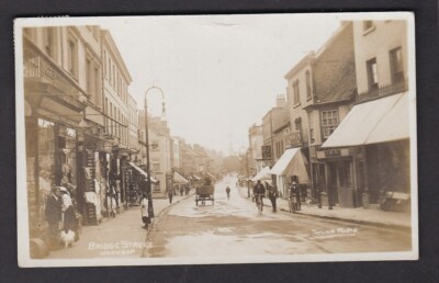Nottinghamshire Notts WORKSOP Bridge St used 1911 real photo postcard ...