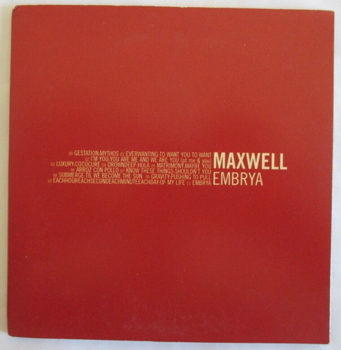 MAXWELL - 11 TRACKS CARDSLEEVE PROMO CD "EMBRYA" | eBay