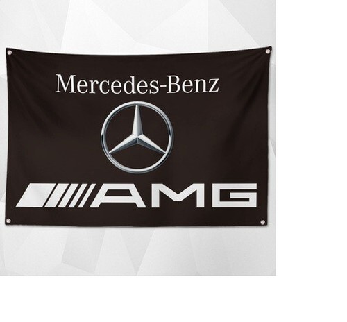 banner flag tapestry size3x2ft [Benz-AMG]garage room decora 12642 | eBay