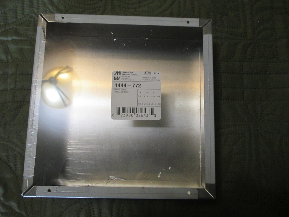 Two Hammond Aluminum Chassis Enclosures Tube Pre Amp 7x7x2 Electronic ...