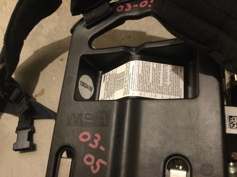 MSA FIREHAWK M7 SCBA PACK HARNESS - 4500 PSI | eBay