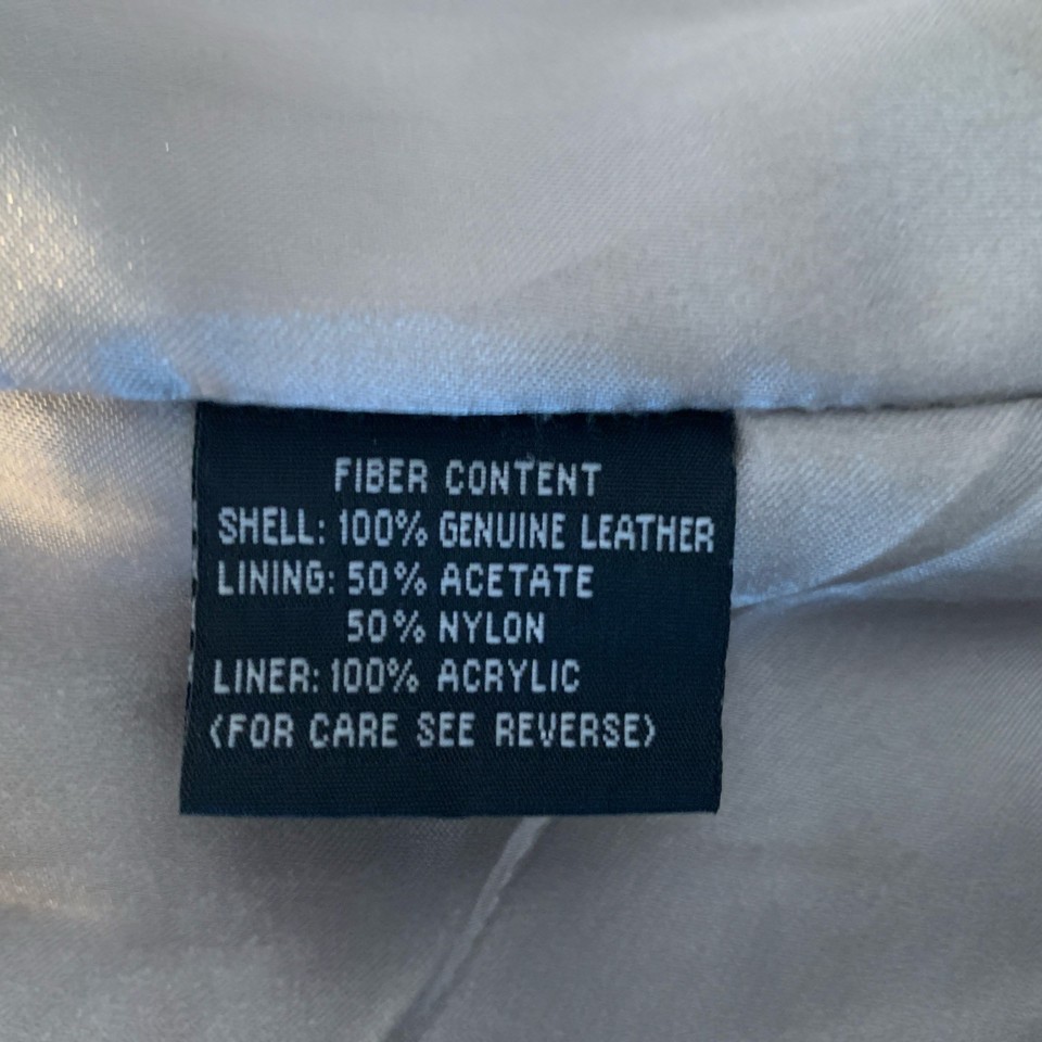 Oscar Piel Leather Jacket Womens S White & Tan Moto Cafe Racer Lined | eBay