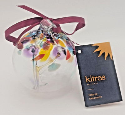 Kitras Art Glass Tree of Creativity Ornament 3 inch | eBay