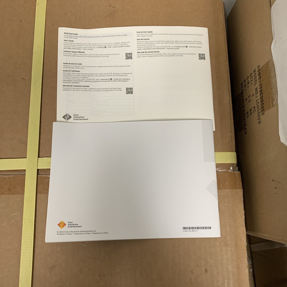 Sony PlayStation 5 PS5 Console Manual Quick Start & Safety Guide | eBay