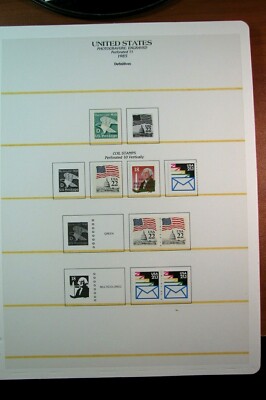 Old Hagner Album Page Scott# 2111,2149 & etc. Notice ones missing 1985 ...