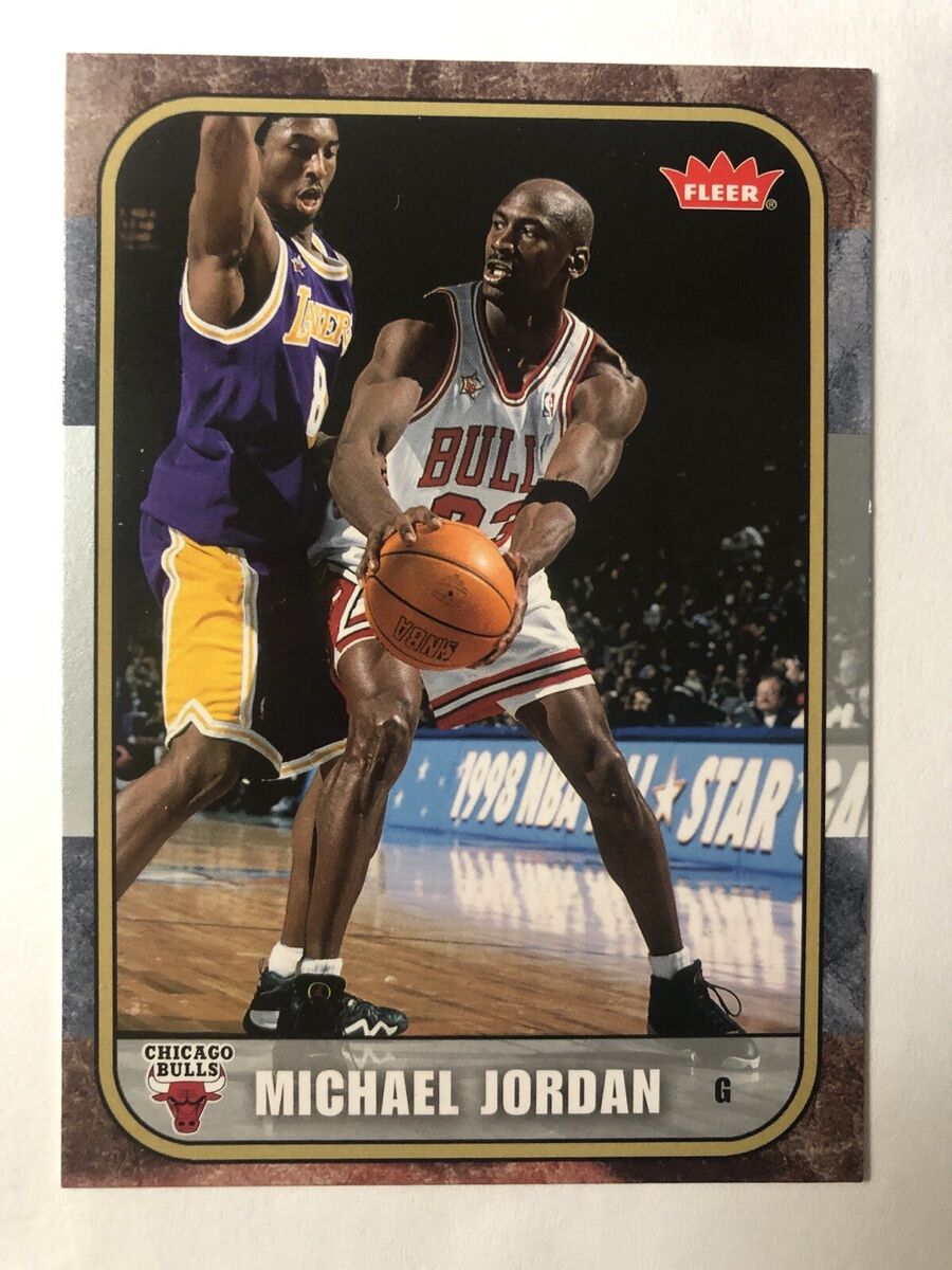 2007-08 Fleer Michael Jordan #92 With Kobe Bryant Guarding 2007-08 Fleer Michael Jordan #92 With Kobe Bryant Guarding