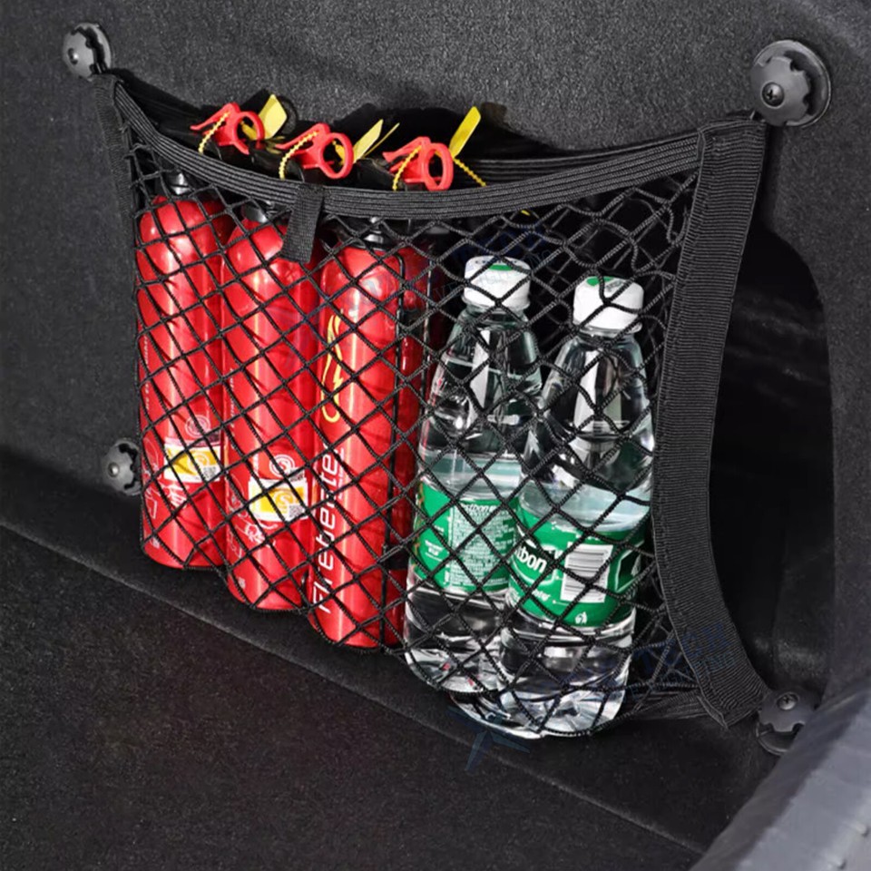 2pcs Small Cargo Net Elastic Pocket Storage Mesh Net Universal For Car ...