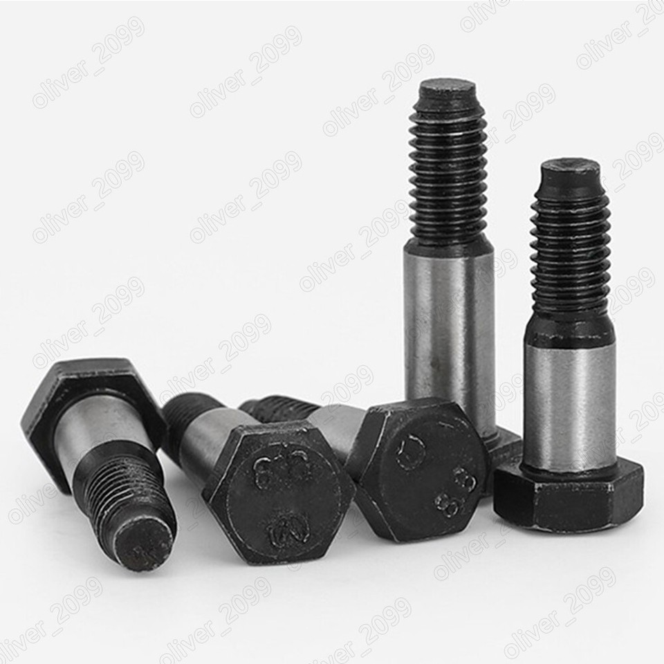 Black 8.8 Steel Hexagon Fit Shank Bolts Screws M8 M10 M12 M14 M16 M18 ...