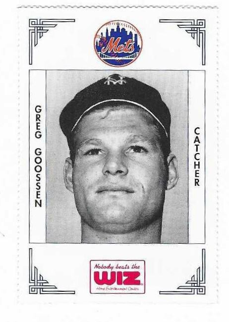 GREG GOOSSEN 1991 METS THE WIZ # 145 NEW YORK METS FREE SHIPPING | eBay