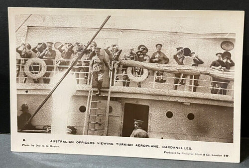 1915 RP POSTCARD TURKISH PLANE GALLIPOLI ROBERT HYSLOP AIF N2850 53 BTN ...