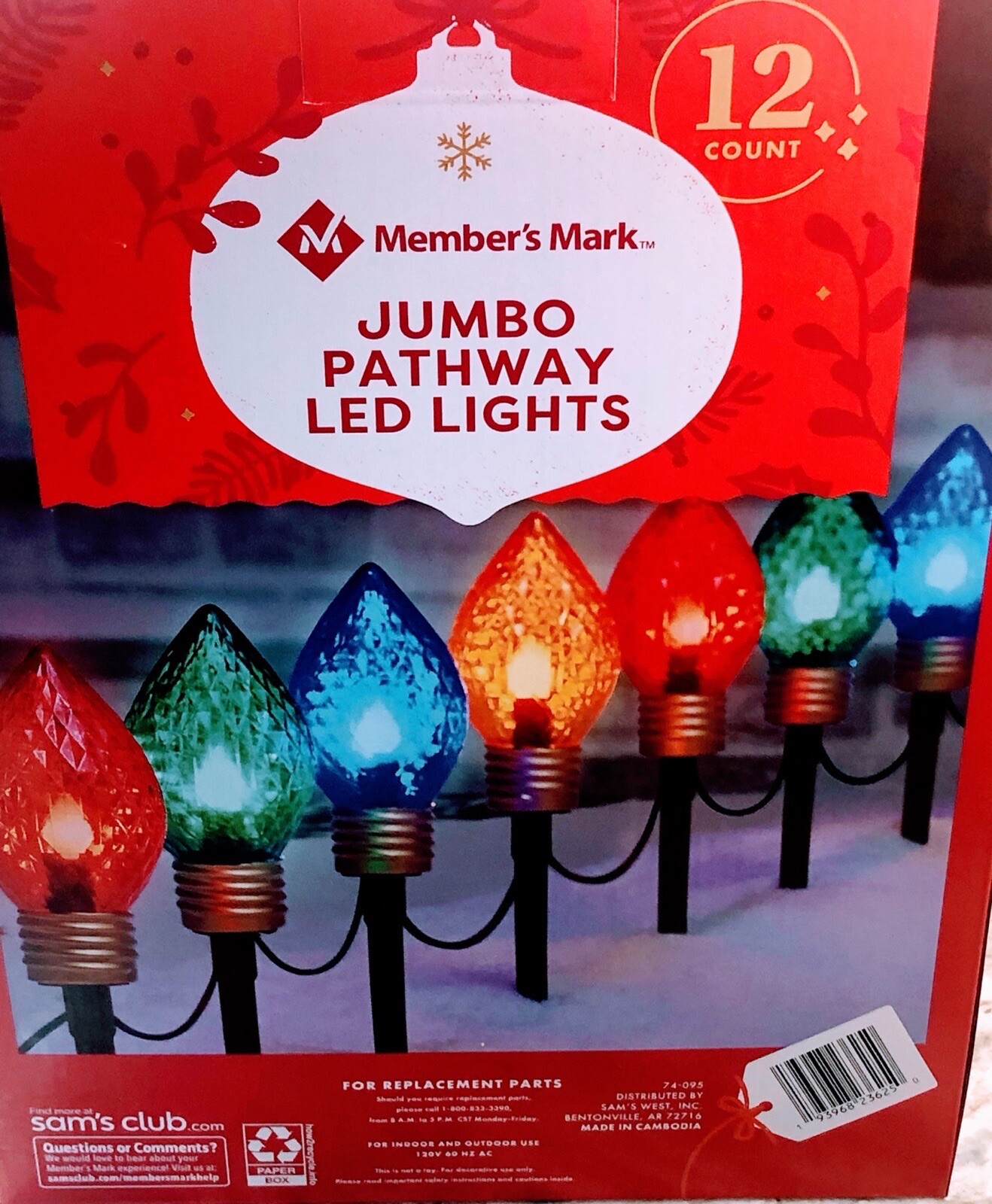 Member Mark Jumbo Pathway Multicolor LED Lights 12 Count | eBay