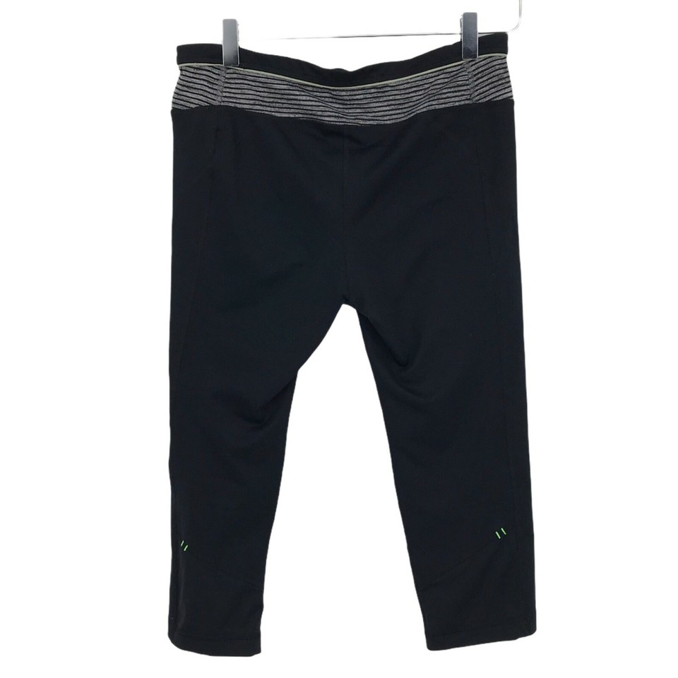 Lukka Womens Black Elastic Waist Active Yoga Capri Pants Size Medium | eBay