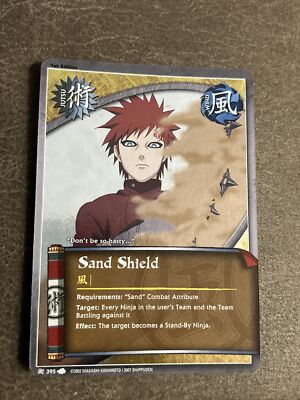 Sand Shield Ccg Naruto Holo Foil #395 Nm 1st edition | eBay
