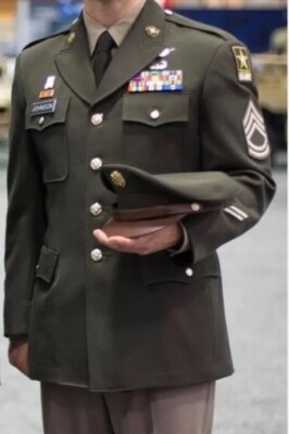 New* AGSU Army Green Service Uniform Male Jacket Coat, Classic Sizes 31 ...