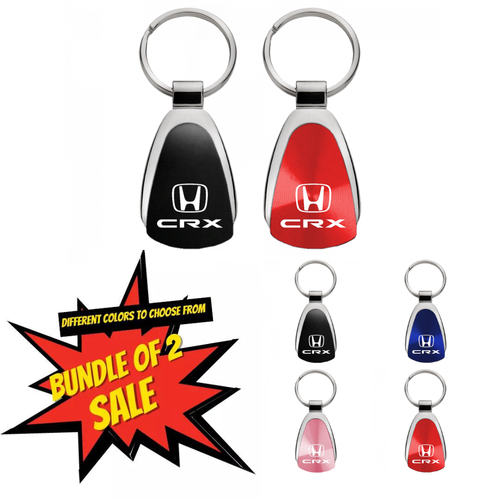 Bundle of 2 Sale! Honda CRX Teardrop Logo Key Chain Fob Officially ...