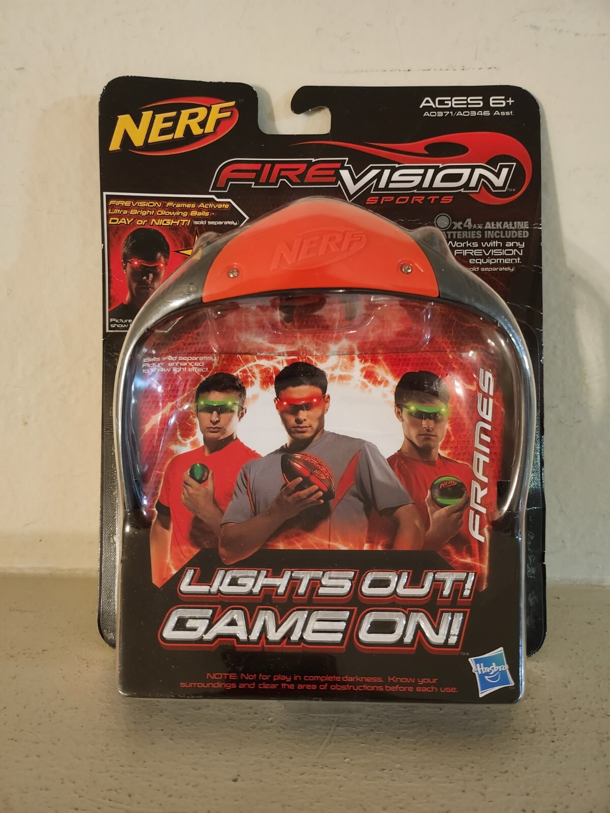 NEW Nerf FireVision Sports Red Glowing Lights Out Glasses Hasbro | eBay