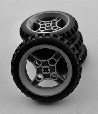 Lego Technic Axle Tire Wheel 65mmx14mm Motorcycle Tires Vehicle Offset ...