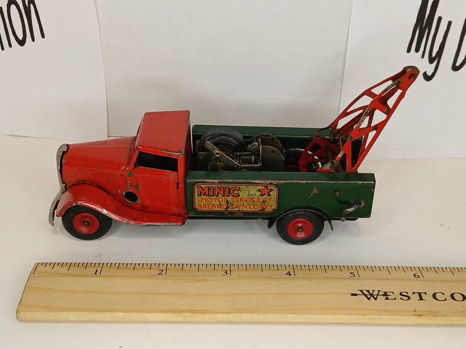 Vintage Tri-ang Minic Lorry made in England, Dual Motors. Tow truck ...