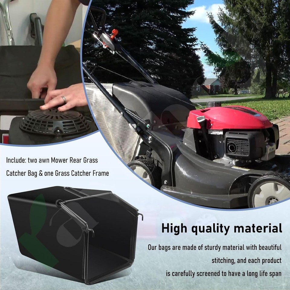 Lawn Mower Rear Grass Bag + Frame For Kobalt 40V Max KM 2041B-06, 2040X ...