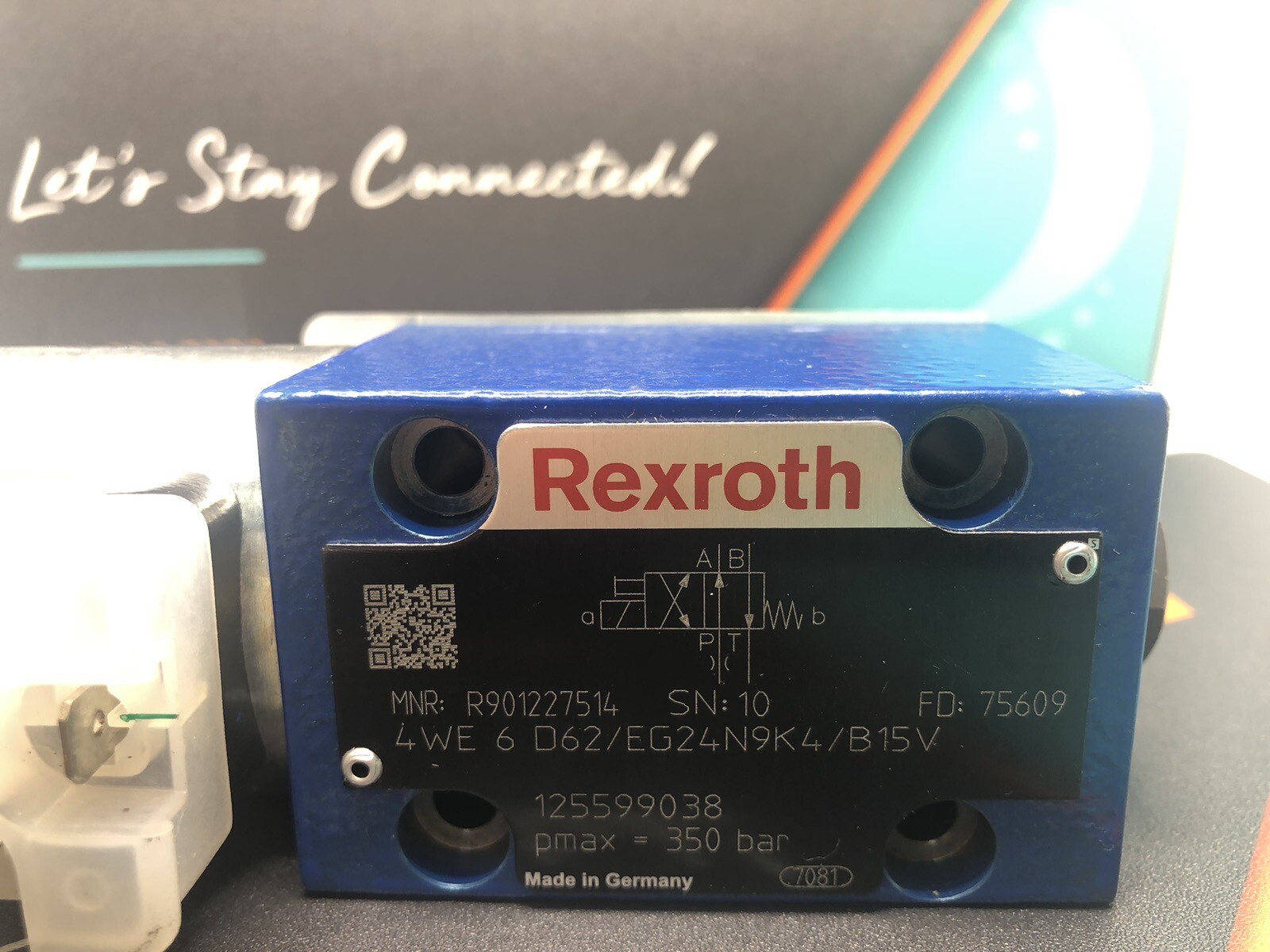 Rexroth R901227514 Sz6 Symbl D Directional Spool Valve Solenoid HUSKY ...