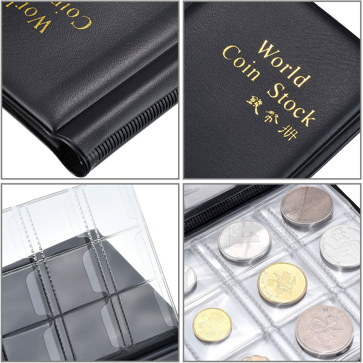 120 Pockets Coin Collection Storage Book Album Money Holder $2 Coins ...