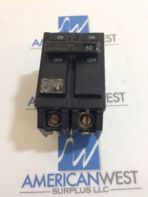 General Electric THQL2160 60 AMP 2 Pole Circuit Breaker Used | eBay
