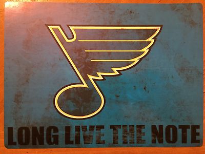 Tin Sign Vintage St Louis Blues Long Live The Note NHL | eBay