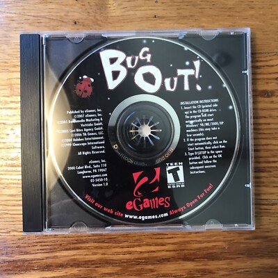 Bug Out E Games PC Rated Teen Disc Only | eBay