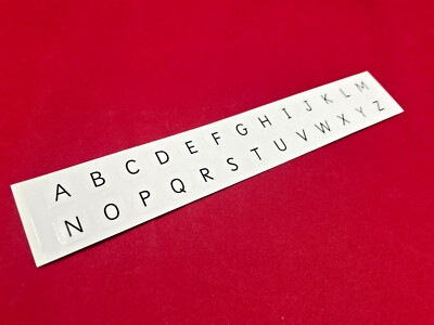 Black on White UPPER case keyboard sticker/legends for Visually ...