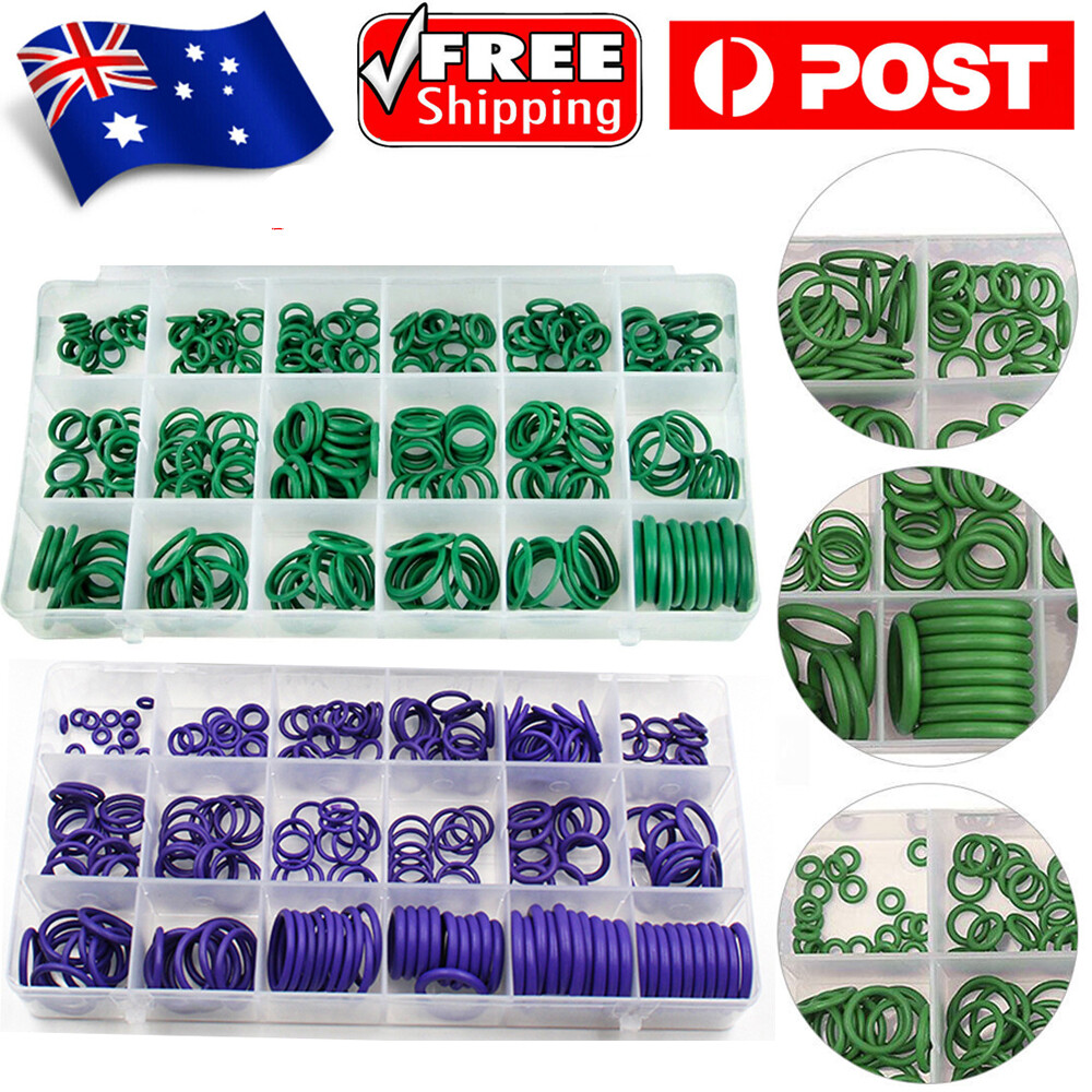530PCS Air Conditioning Rubber O Ring Seal Assortment Kit Green Air Con ...