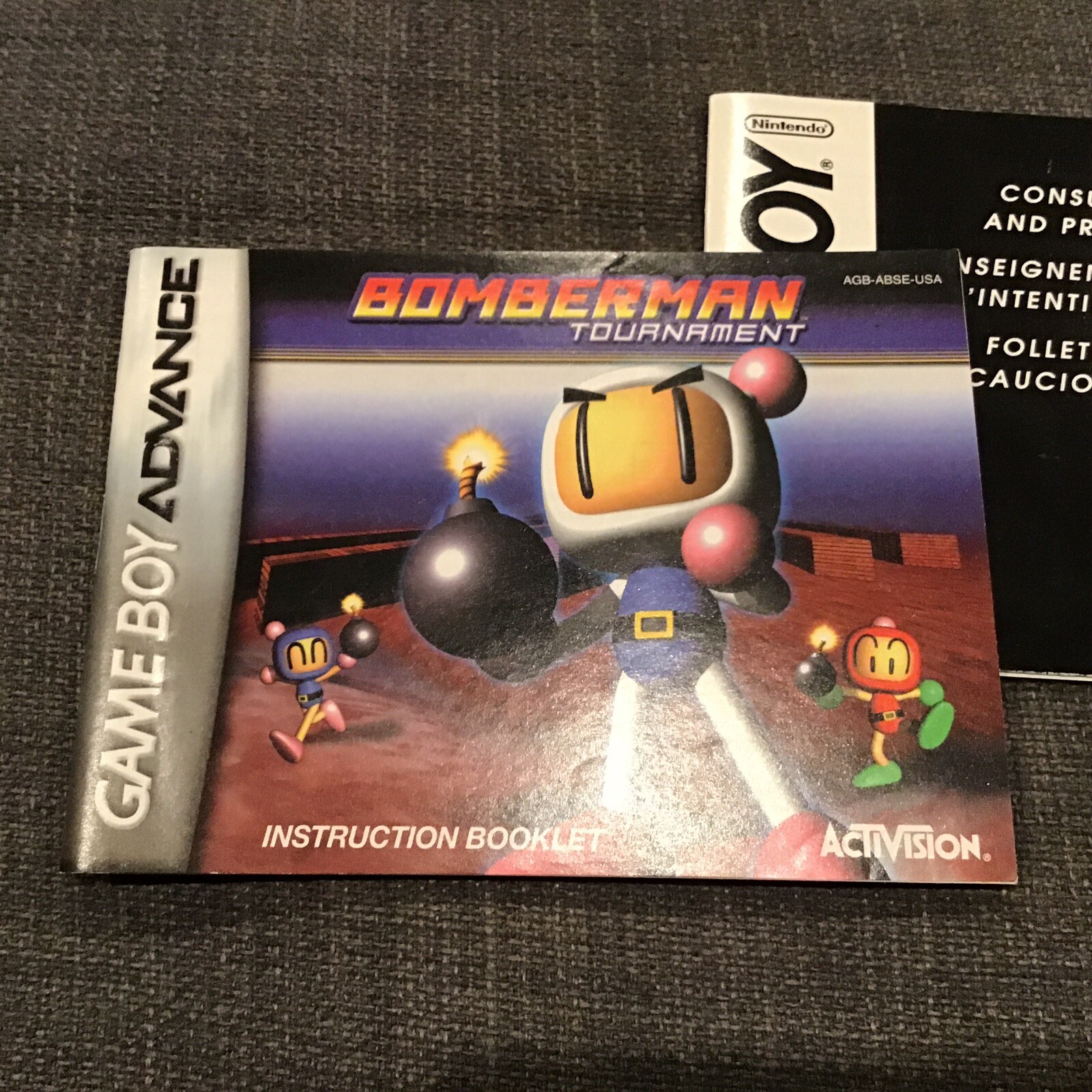 Bomberman Tournament GameBoy Advance GBA Instruction Booklet Manual ...