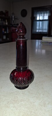 Avon "To A Wild Rose" Ruby Red Cologne/Perfume 6.75" Bottle | eBay
